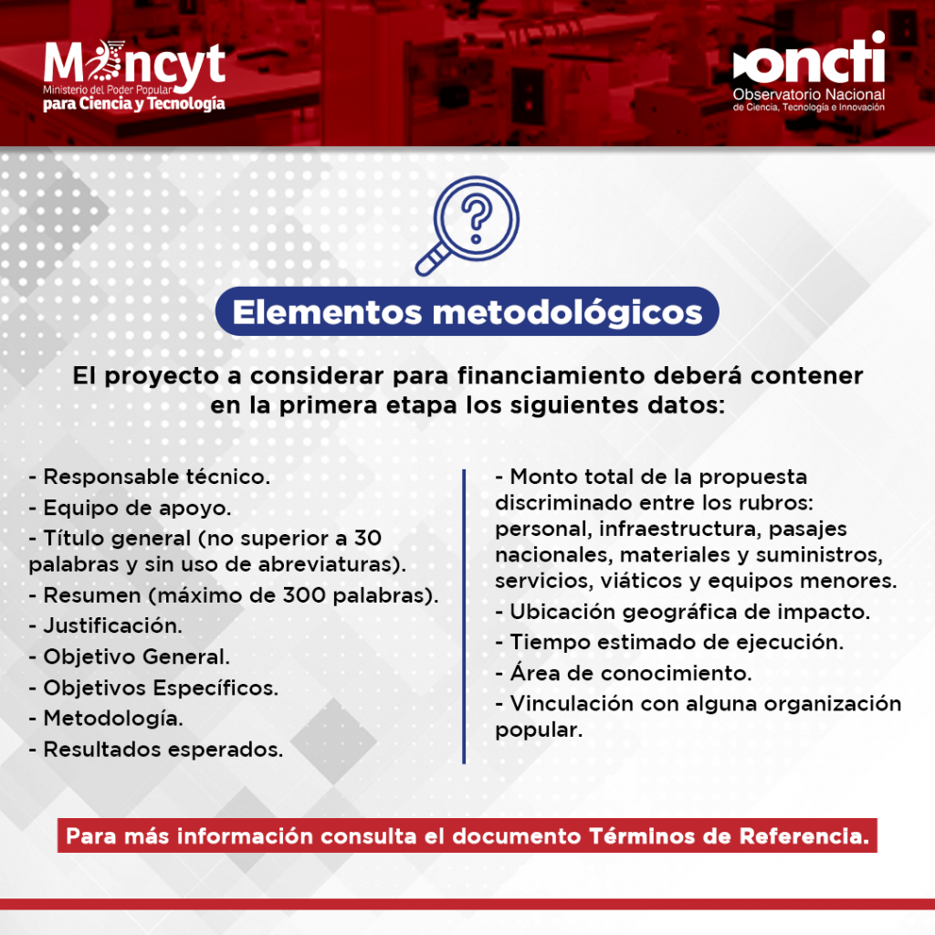 Gran Misión Ciencia, Tecnología e Innovación – ONCTI